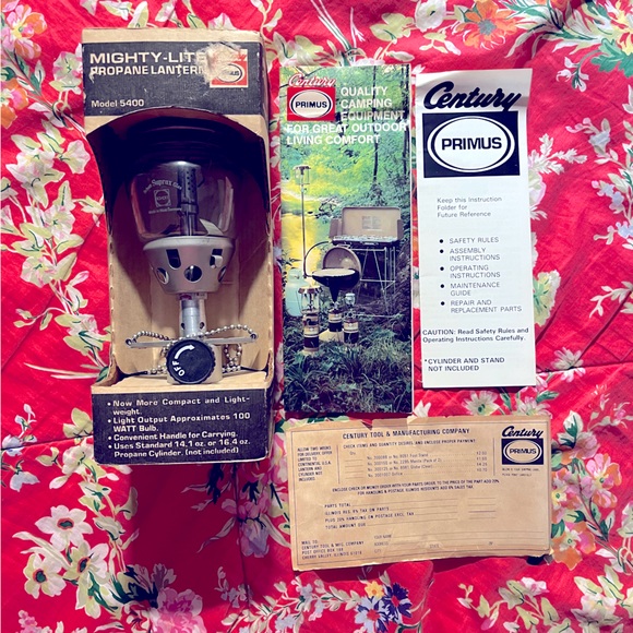 Century Primus | Accents | Vintage Century Primus Mightylite Propane Lantern Model 540 Camping ...